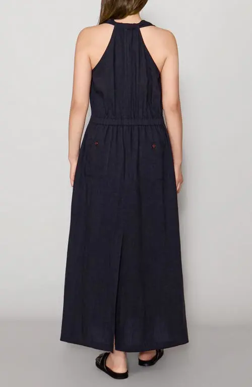 MELLODAY Racerback Halter Maxi Dress