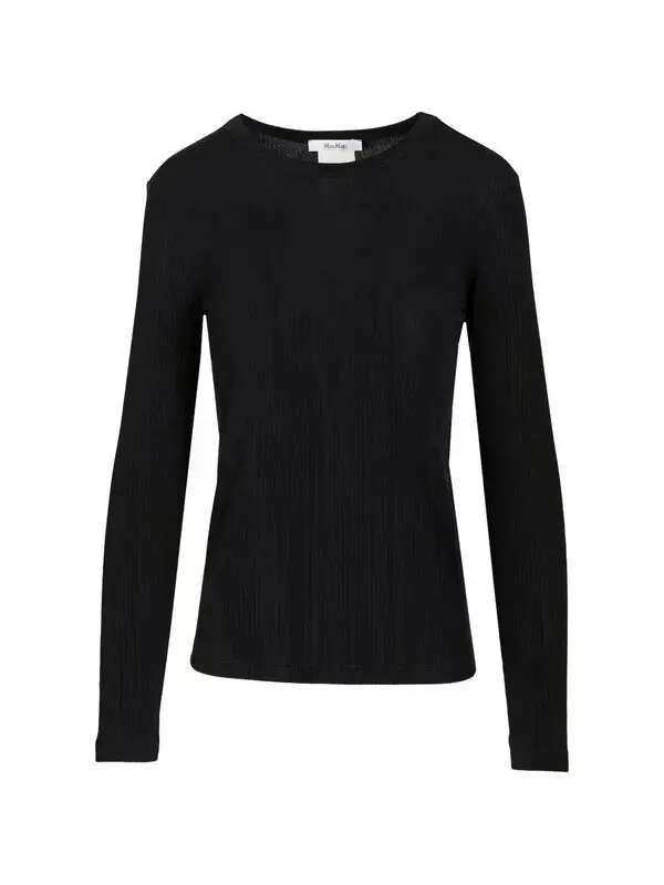 Max Mara Ribbed-knit Long-sleeve T-shirt