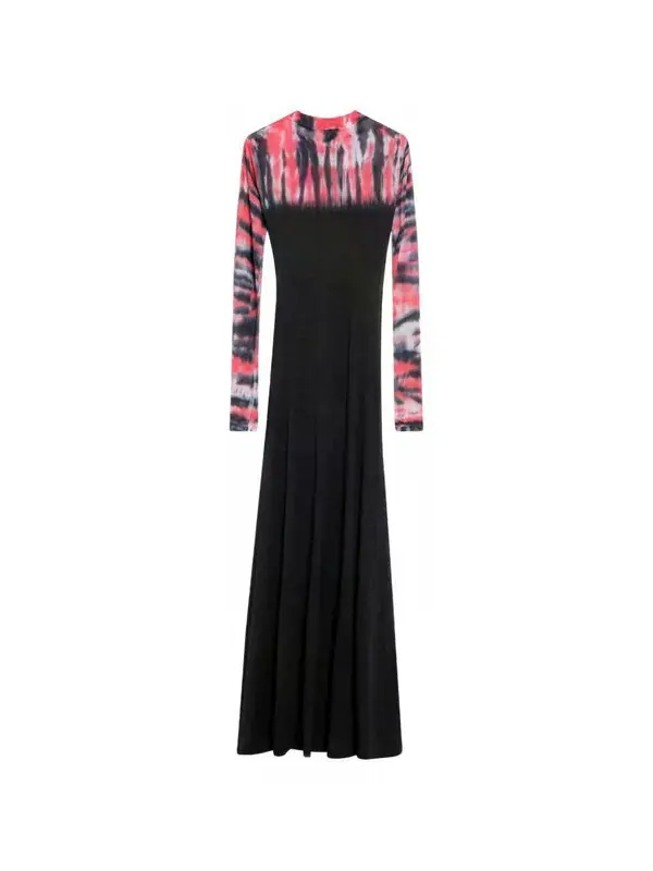 Balenciaga Tie-dye Graphic-print Maxi Dress