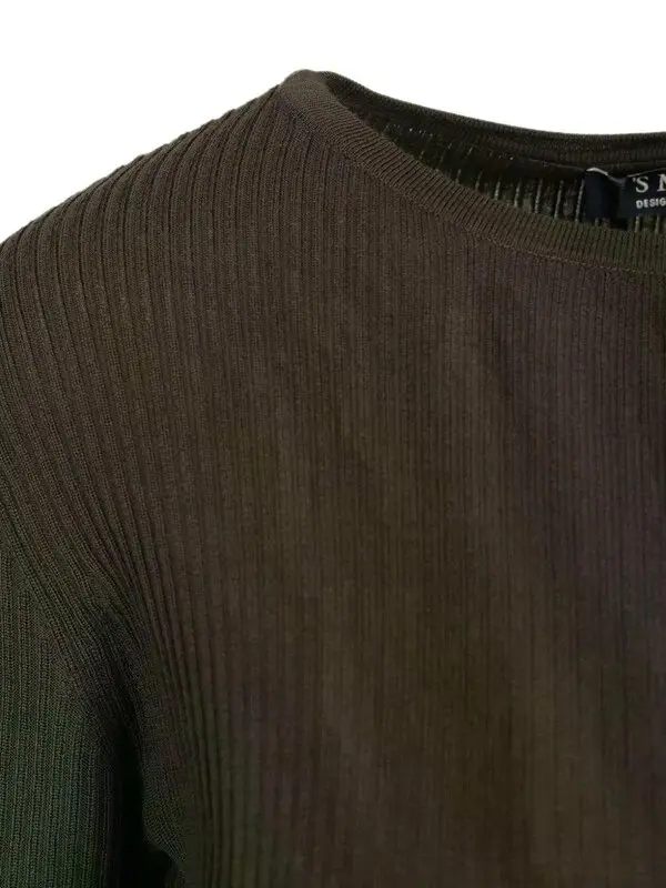 Max Mara Ribbed-knit Button-detail Sweater