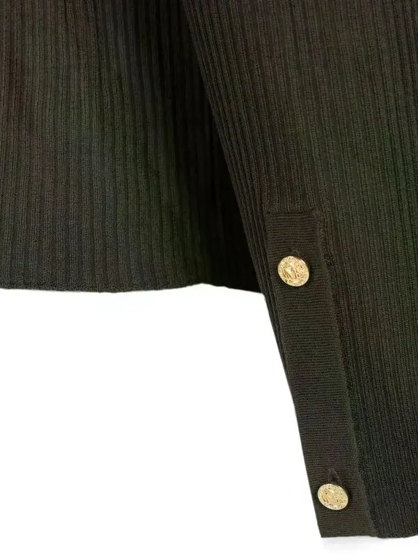 Max Mara Ribbed-knit Button-detail Sweater