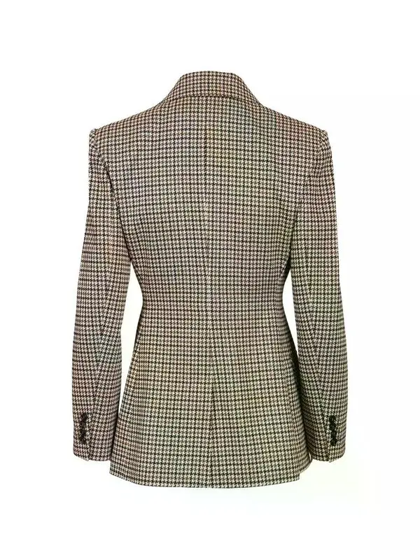 Max Mara Houndstooth-pattern Double-breasted Blazer