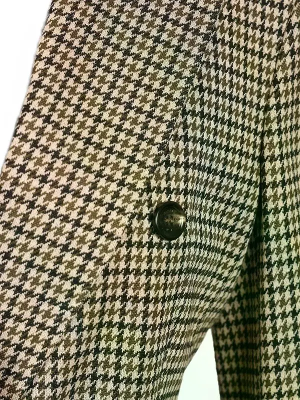 Max Mara Houndstooth-pattern Double-breasted Blazer