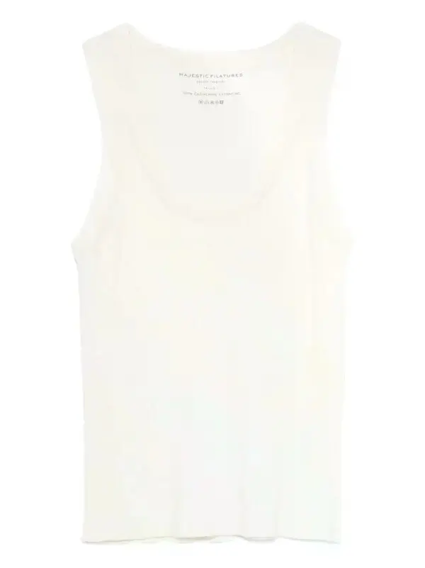 Majestic Filatures Ribbed Cashmere Tank Top