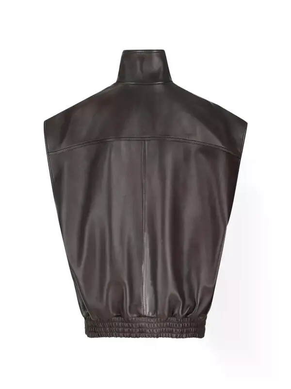 Balenciaga Sleeveless Leather Jacket