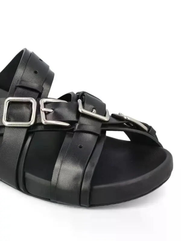 Loewe Buckle-fastening Leather Sandals