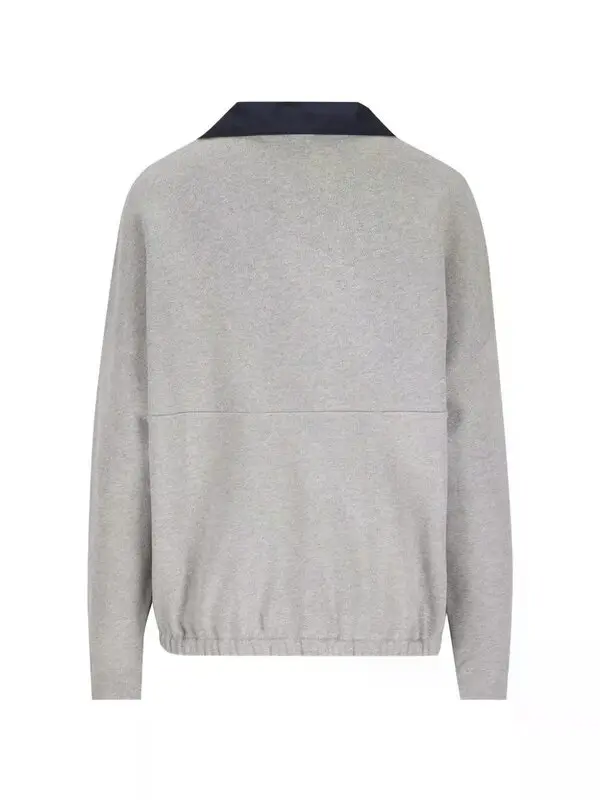 Loewe Drawstring Collar Logo Embroidered Sweater