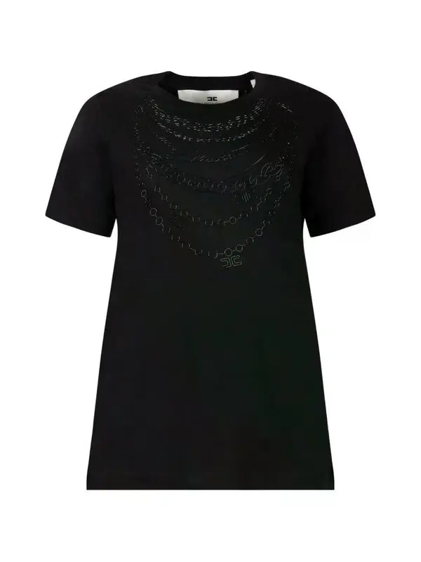 Elisabetta Franchi Embossed Chain-link T-shirt