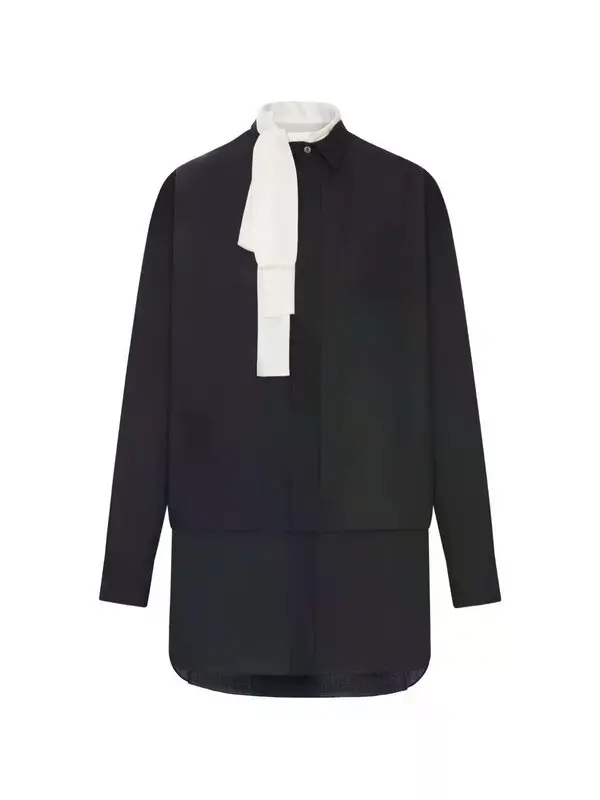Sacai Mini Layered Pussy-bow Dress