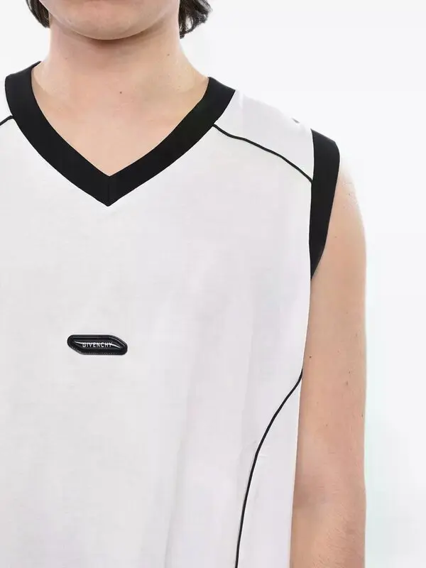Givenchy Contrast-trim V-neck Tank Top