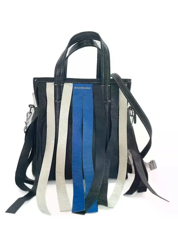 Balenciaga 2016 Bazaar Fringe Handbag - Black