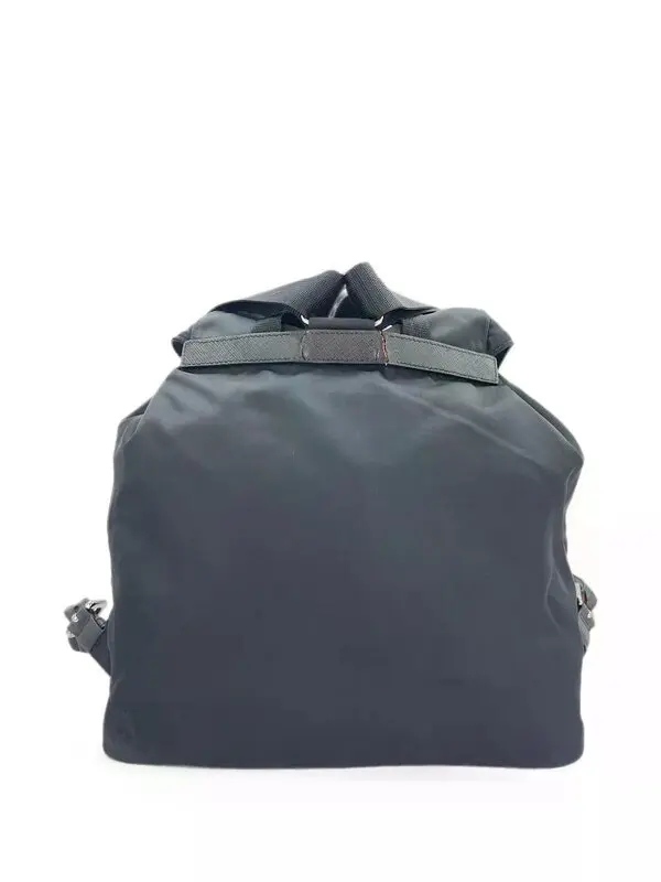 Prada 2010s Buckled Drawstring Backpack