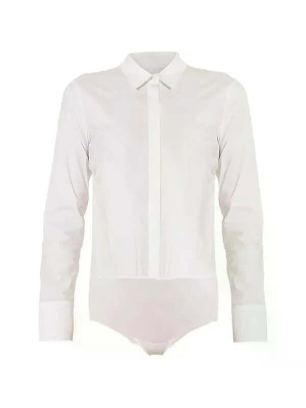 Wolford Cotton-poplin Collared Bodysuit