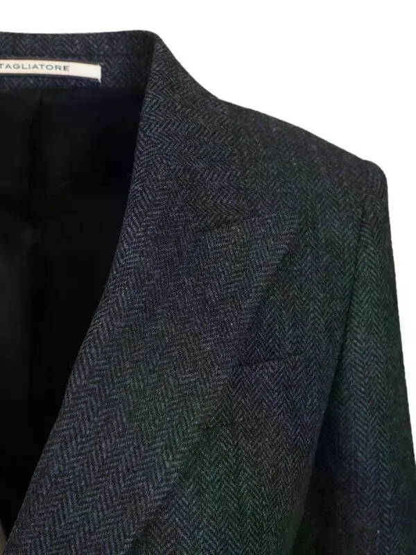 Tagliatore Paris Herringbone Double-breasted Jacket