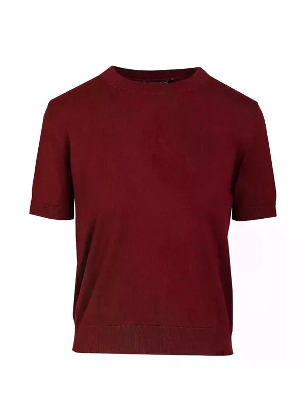 Max Mara Ribbed-trim Short-sleeve T-shirt