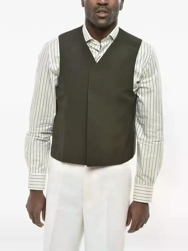Givenchy Double-breasted Wool Waistcoat - Brown
