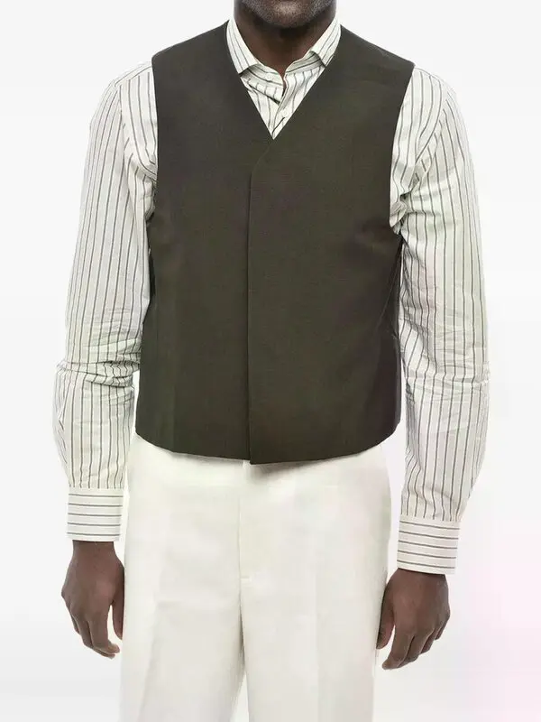 Givenchy Double-breasted Wool Waistcoat - Brown