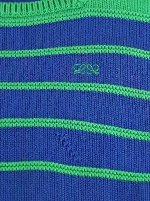 Loewe Striped Anagram-embroidered Sweater