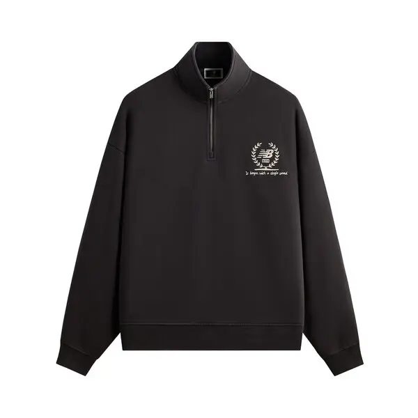 Kith X New Balance Nelson Quarter Zip 'nightfall - Black