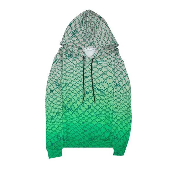Off-White Ow Allover Sport Hoodie Irish - Green
