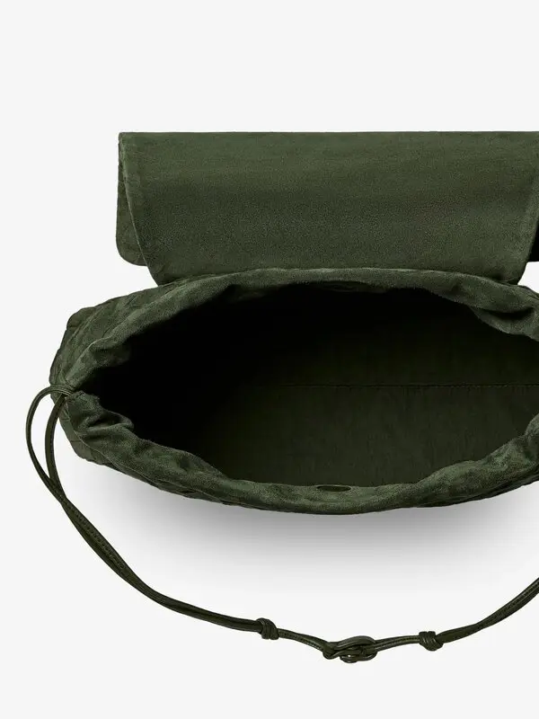 Bottega Veneta Suede Intrecciato Shoulder Bag - Multicolor