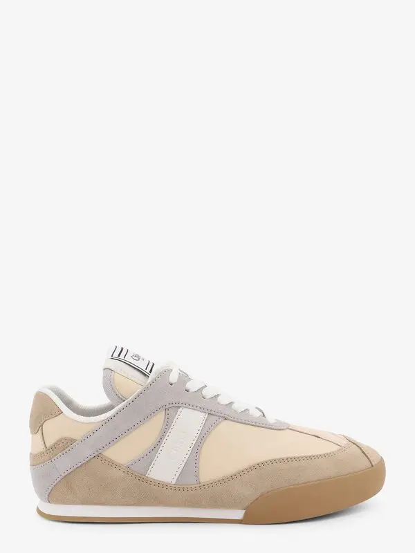 Chloé Suede Kick Sneakers With Contrasting Inserts - Gray