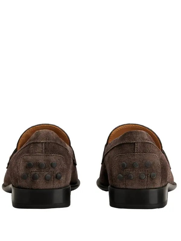 TOD'S Gomma 19m Trav.lettering Loafers - Brown