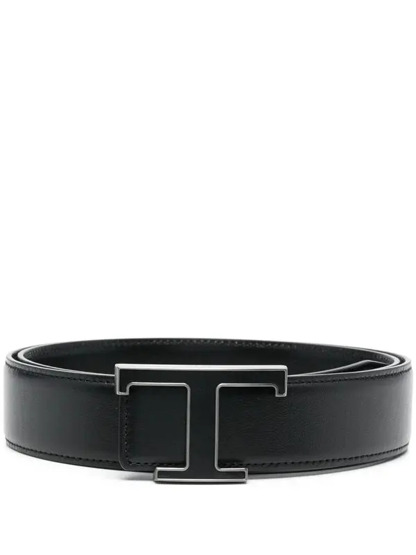 TOD'S Reversible Leather Belt - Black