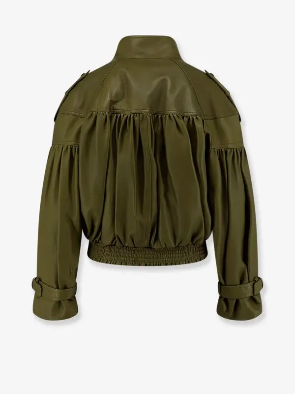 Chloé Crop Fit Leather Jacket
