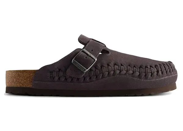 BIRKENSTOCK Boston Braided Suede Clogs