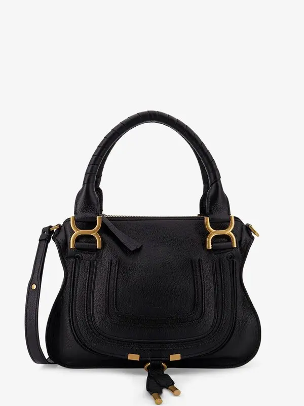 Chloé Marcie Small Leather Crossbody Bag - Black