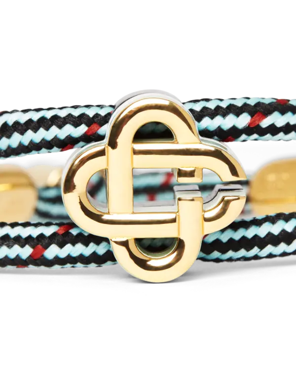 Casablanca Hiking Cord Bracelet With Interlocking Cc Insignia