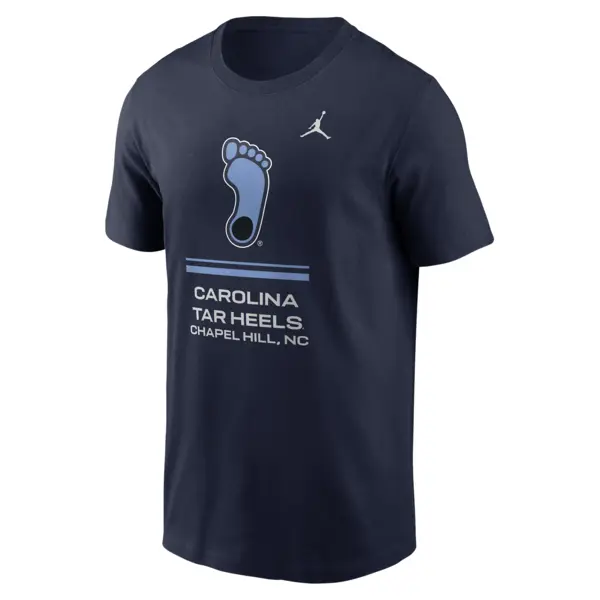 JORDAN North Carolina Sideline Brand Dri-fit College T-shirt - Blue
