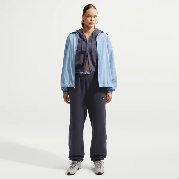 Nike Studio Fleece Medium Weight High-rise Oversized Cuffed Pants - Grey