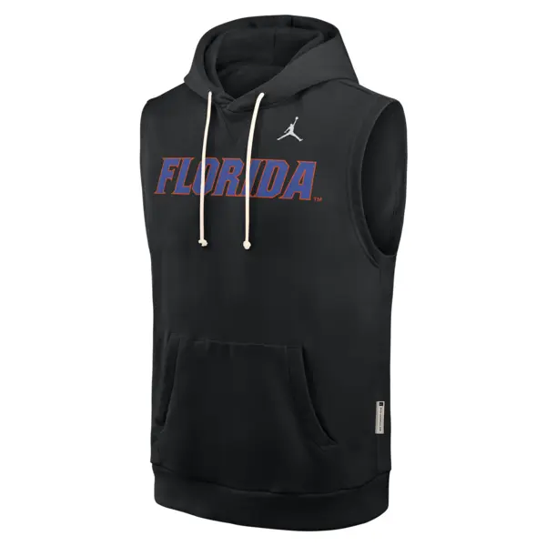 Nike Florida Sideline Jordan Brand Dri-fit College Sleeveless Pullover Hoodie - Black