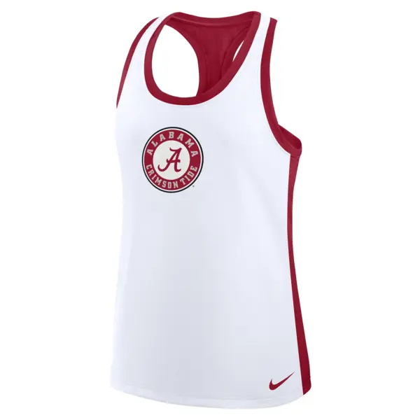 Nike Alabama Dri-fit College Racerback Tank Top - White