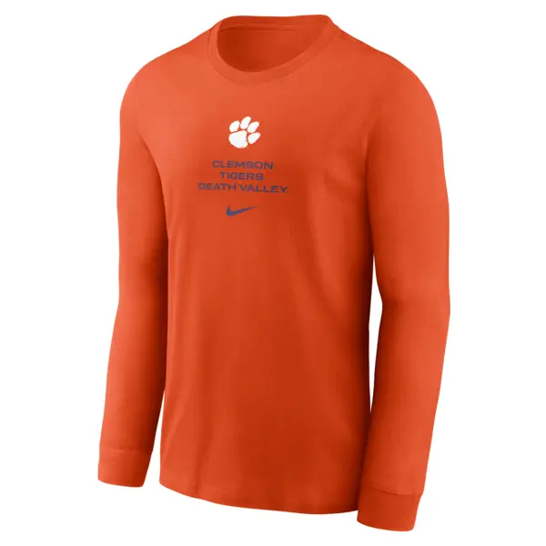 Nike Clemson Sideline Dri-fit College Long-sleeve T-shirt - Orange