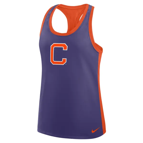 Nike Clemson Dri-fit College Racerback Tank Top - Purple