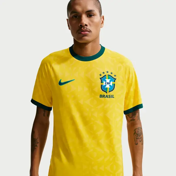 Nike Brazil Soccer Short-sleeve Supporter's Top - Yellow