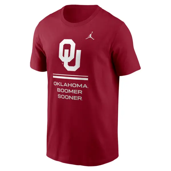 JORDAN Oklahoma Sideline Brand Dri-fit College T-shirt - Red