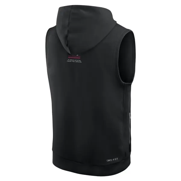 Nike Florida State Sleeveless Pullover Hoodie - Black