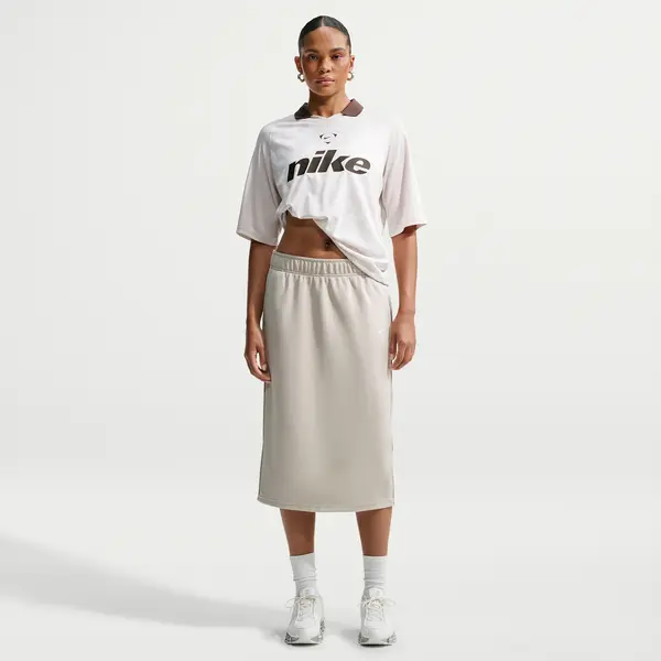 Nike Sportswear Loose Midi Track Skirt - Brown