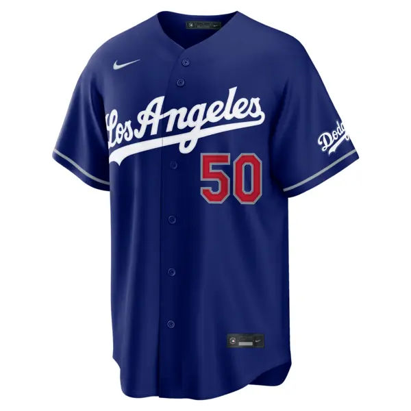 Nike Mookie Betts Los Angeles Dodgers Mlb Stadium Jersey - Blue