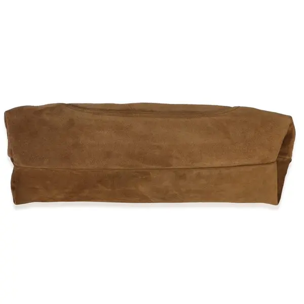 Gucci Suede Horsebit Shoulder Bag - Brown