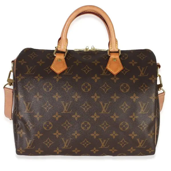 LOUIS VUITTON Monogram Canvas Speedy Bandouliere 30 Shoulder Bag - Brown