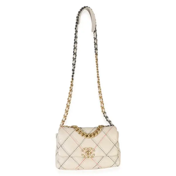Chanel Multicolor Quilted Lambskin 19 Flap Bag