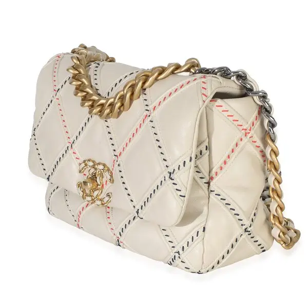 Chanel Multicolor Quilted Lambskin 19 Flap Bag
