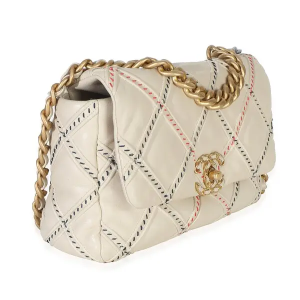 Chanel Multicolor Quilted Lambskin 19 Flap Bag