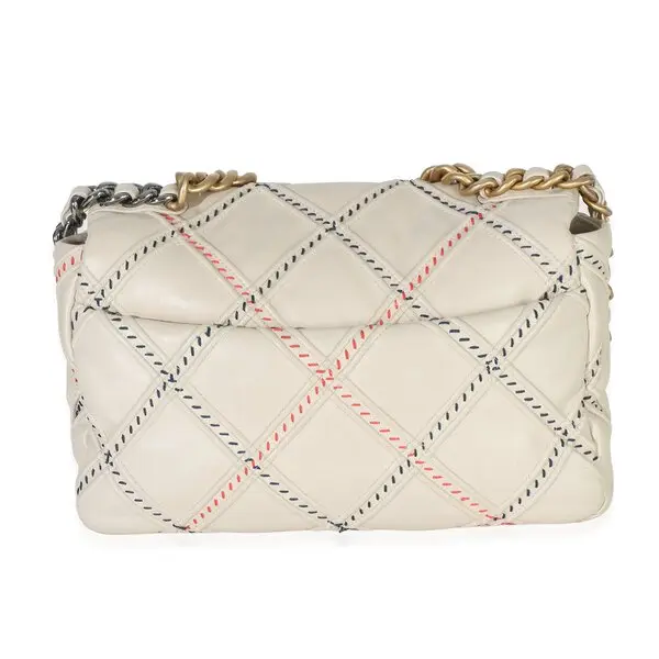 Chanel Multicolor Quilted Lambskin 19 Flap Bag