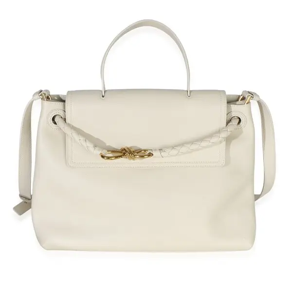 Bottega Veneta Cream Silky Calfskin Ciao Bag - Neutral